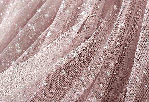 Women’s Mid Length Sequin Star Mesh Gauze Skirt – Takalr